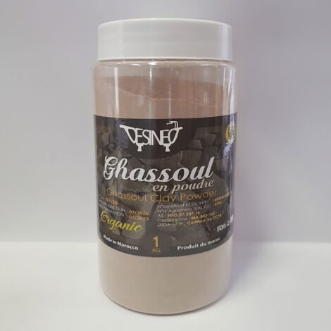 Lot de 5kg de ghassoul argile blanc traditionnel naturel BIO