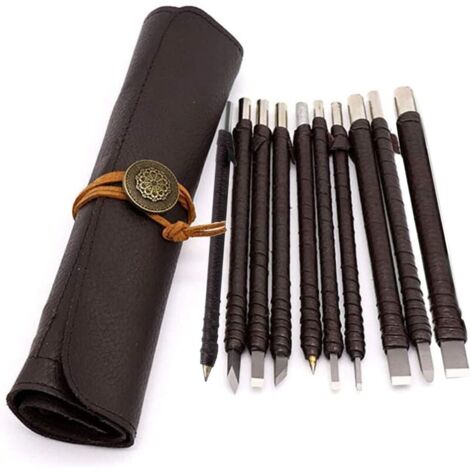 10Pcs Stone Carving Tool Chisels, Tungsten Steel Carving Tools Wood ...