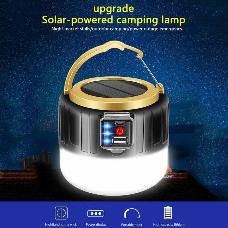 Solar powered camping lamp store