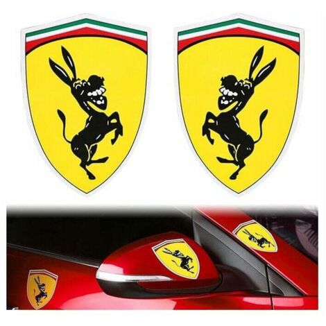 Pair Funny Donkey Car Stickers Reflective Car Sticker Cover Compatible ...