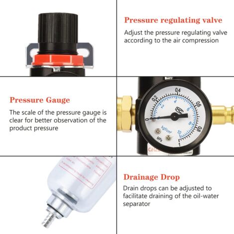 Air Compressor Regulator Gauge Air Control Compressor Pressure ...