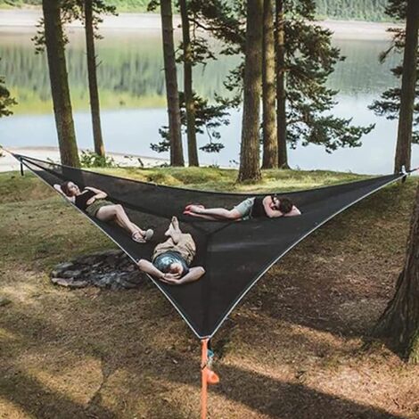 Triangular Hammock, Portable Multi-Person Hammock, Outdoor Camping ...