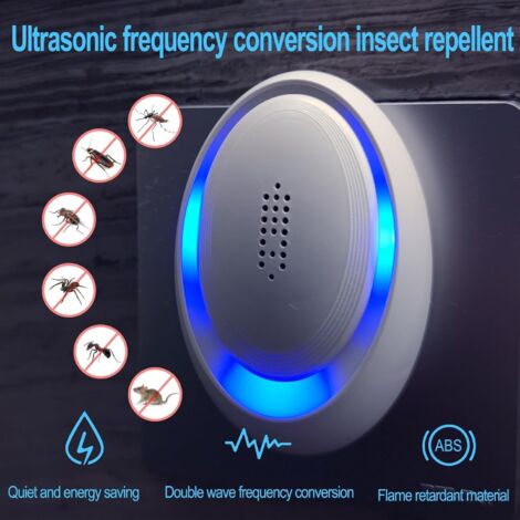 Ultrasonic Mosquito Repellent Plug Ultrasonic Mouse Fly 4 Packs Effective Mouse Repellent Device to Repel Rats