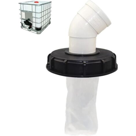 45° IBC tank cap with washable nylon filter for 1000 liter IBC ...