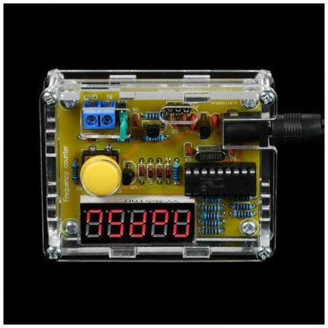 DIY Frequency Tester Frequency Meter 1Hz 50MHz with Transparent Housing
