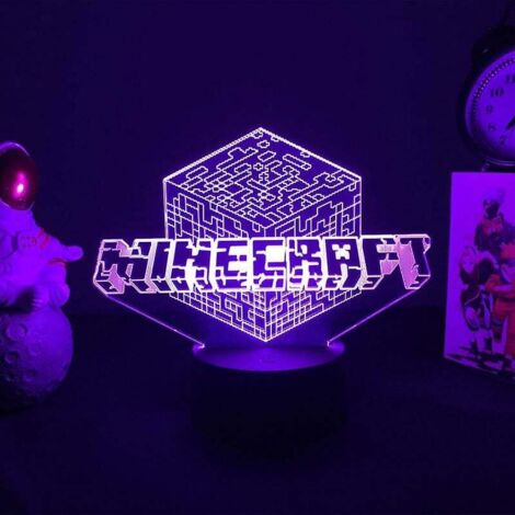 Minecraft Game 3D LED Night Light Lamp A
