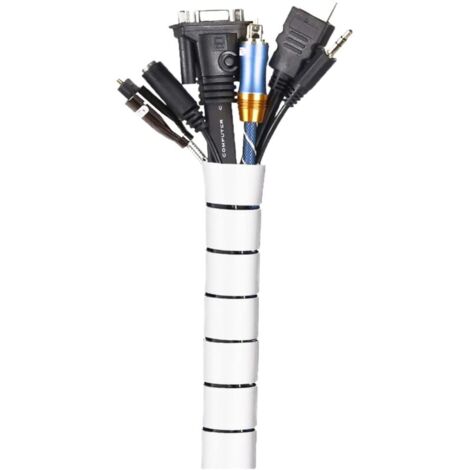 Cable Cover, 10 m, Flexible Cable Guide for Electrical Cables to Store ...