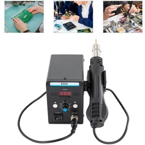 858D SMD Hot Air Rework Station Hot Air Soldering Station Soldering ...