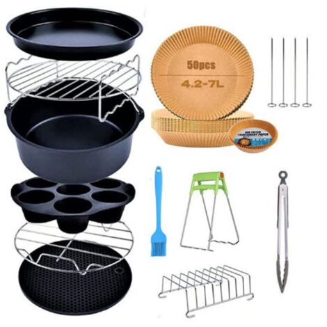 Air Fryer Accessories, 11 Piece Accessory Set for 8 Inch Air Fryer