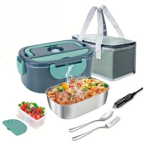 Heated Lunch Box 3 in 1 Heated Lunch Box 12V 24V 110V 1.5L Portable Heated