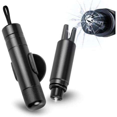 2 in 1 Seat Belt Cutter Emergency Hammer - 2 Pieces Glass Breaker ...