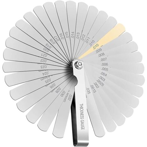 Feeler Gauge Valve Shim Set, 32 Blades Valve Shim Set, Precision Feeler ...