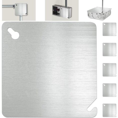 Pack 4" Electrical Junction Box Metal Covers - 4" x 4" Heavy Duty ...