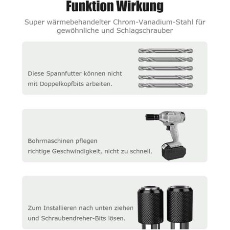 Pack 1/4" Quick Change Magnetic Bit Holder Magnetic Bit Holder for ...