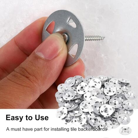 Pack of 200 4-prong washers - Galvanized steel fixing diameter - For ...