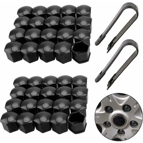 40 Stück Universal 17 mm Bolzenmutternabdeckungen Radmutternbolzen ...