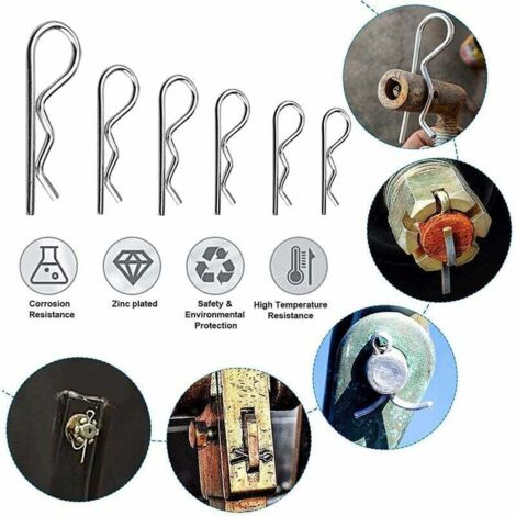 250-teiliges Splint-Splint-Set, Splint-Set, 6 verschiedene Größen ...