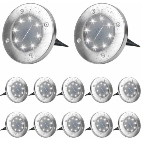 GABRIELLE Solarleuchte für den Außenbereich, kühles Weiß 6000 K, 12 ...