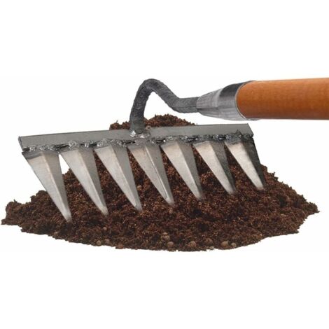 GABRIELLE Weed Rake, Metal Scarifier, Hand Weed Rake, All-Steel Hollow ...