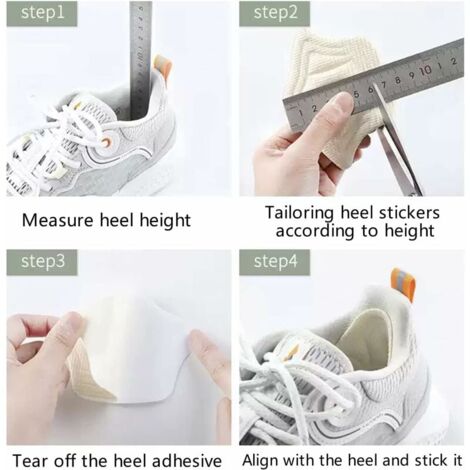 GABRIELLE 2 Pairs Heel Pads Self Adhesive Heel Pads Heel Inserts Heel Protector Non Slip Heel