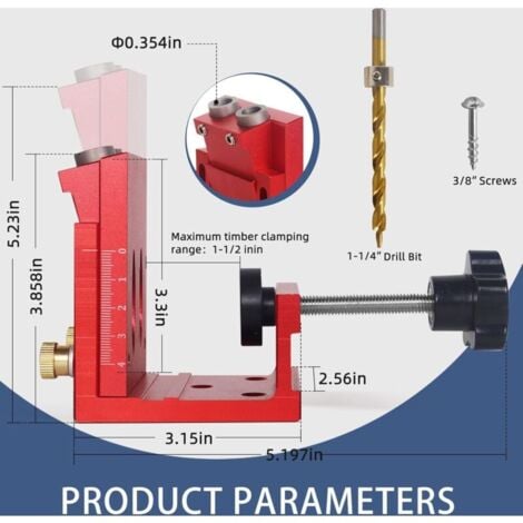 Pocket hole jig kit system store
