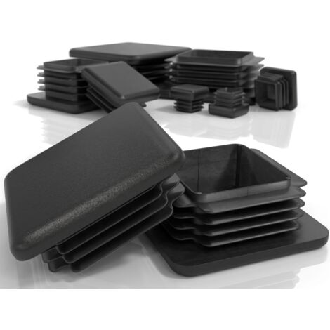 50x50 mm Square Tube End Caps PP Plastic Square End Caps Chair Leg End ...