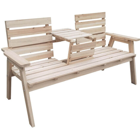 HOME DELUXE Panchina da giardino REYA - 2 posti