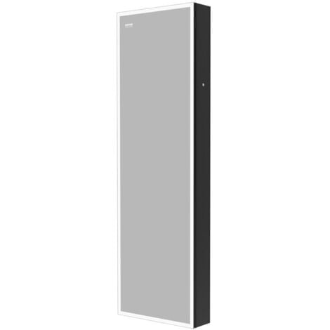 HOME DELUXE Specchio contenitore a LED OSMO nero - 50 x 160 cm