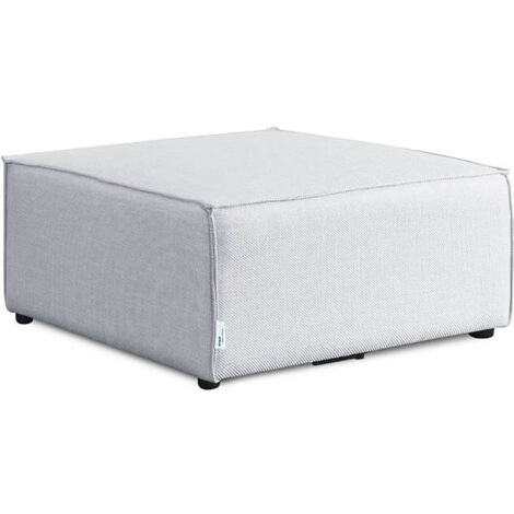 Home Deluxe - Sofá modular VERONA Color: Gris claro, Versión: Taburete
