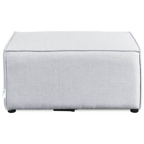 Home Deluxe - Sofá modular VERONA Color: Gris claro, Versión: Taburete