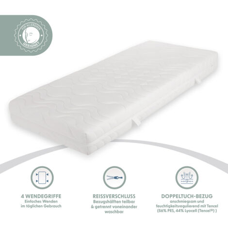 Home Deluxe - Colchón EMOTION TOP - Made in Germany Tamaño: 100 x 200 ...