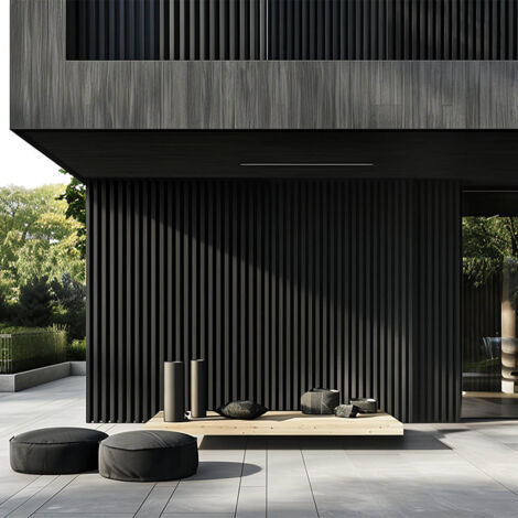 Home Deluxe - Revestimiento de fachada de WPC DUVAR Color: Antracita ...