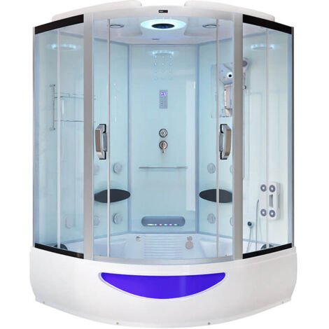 Home Deluxe - Ducha de vapor con función de hidromasaje y sauna de ...