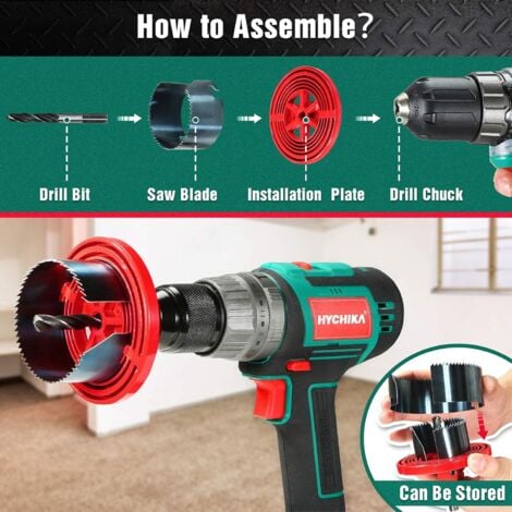 Hychika hole saw kit store