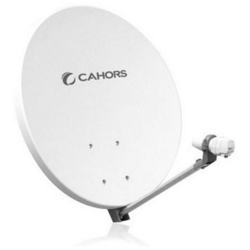 Antenne parabolique fibre SMC 70 cm CP + LNB tête simple gain 36.5dB ...