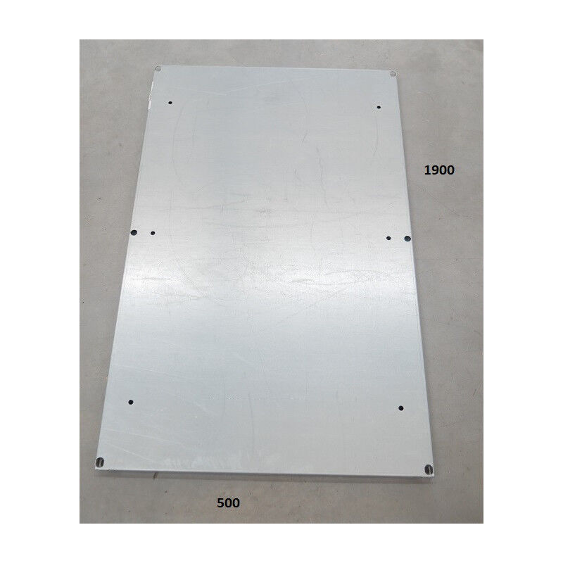 Platine métallique pleine 1900x500mm acier galvanisé pour coffret ...