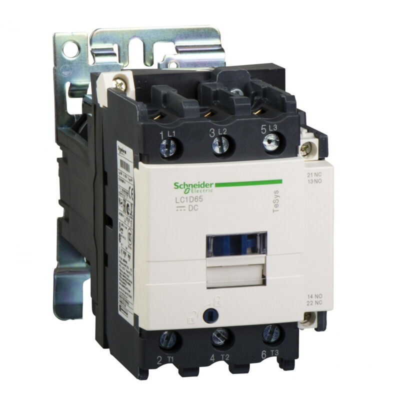 Contacteur 80A 3P contact 3F (3NO) courant 440V AC-3 bobine 72V CC ...