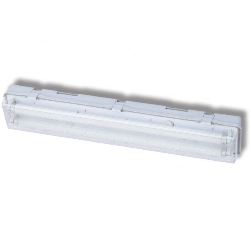 Réglette étanche fluo 2x18W polycarbonate 660x117x84mm avec tubes 4000K ...