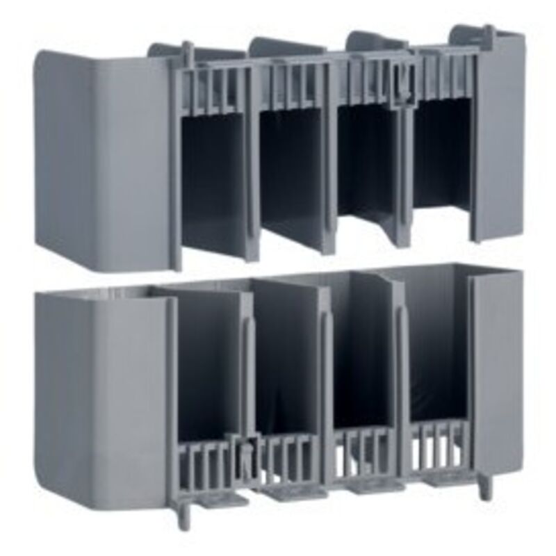 Cache borne plastique isolant 4P pour épanouisseur de disjoncteur général X160 HAGER HYA024H