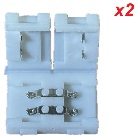 Kit de 2 connecteurs de jonction pour bandeau LED flexible largeur 8mm ...