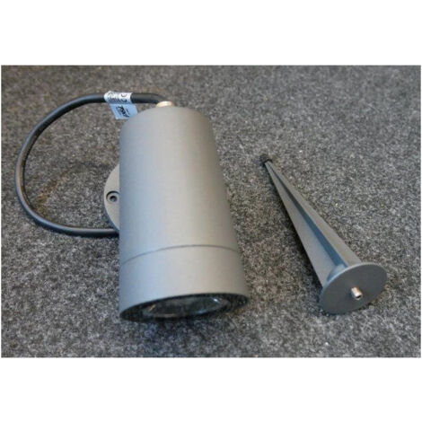 Projecteur extérieur LED 11W sur piquet gris anthracite orientable Ø ...