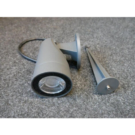 Projecteur extérieur LED 11W sur piquet gris anthracite orientable Ø ...