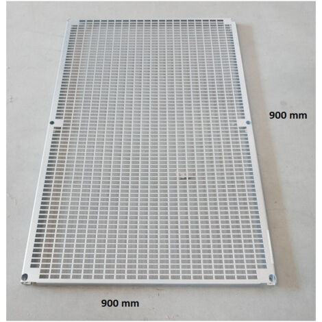 Platine métallique perforée 900x900mm acier galvanisé pour coffret ...