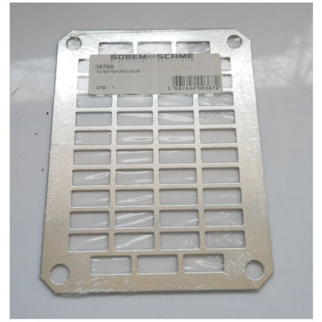 Platine métallique perforée 200x150mm acier galvanisé pour coffret ...