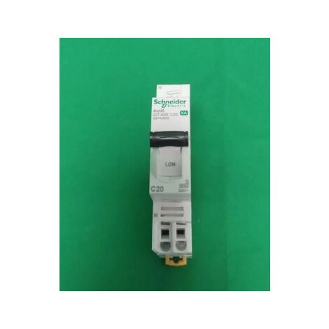 Disjoncteur 20A 1P+N courbe C 6-10kA modulaire bornes auto Acti9 iDT40N XA