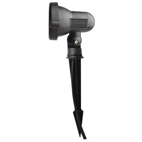 Projecteur extérieur LED 10W couleur RGB sur piquet noir orientable Ø ...