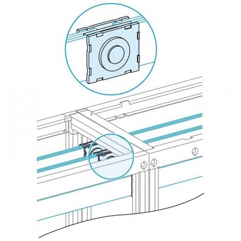 Eclisse jeu de barres horizontal 50/60mm SCHNEIDER 04640