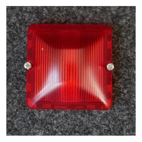 Diffuseur rouge étanche pour socle à voyant / lampe Plexo composable IP55