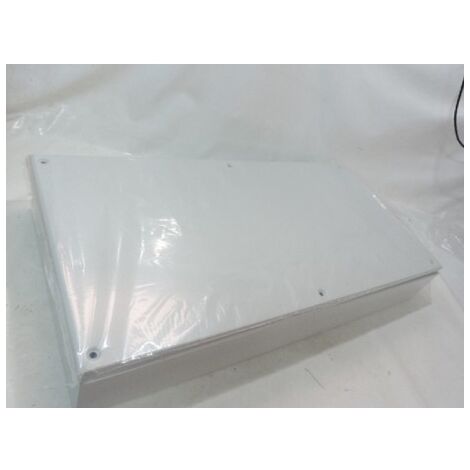 Boite acier 400x800x120mm grise avec couvercle plein étanche IP66 ...