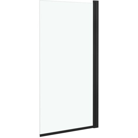 Cabina de ducha de baño ESG 68 x 130 cm negro 020003130